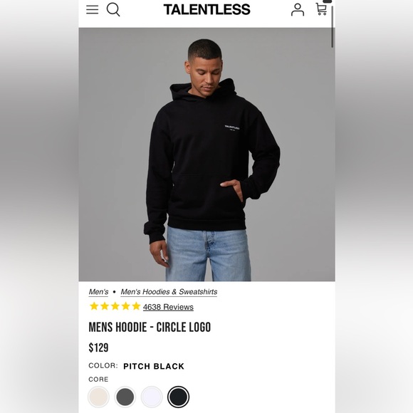 TALENTLESS | Shirts | Talentless Circle Logo Hoodie | Poshmark